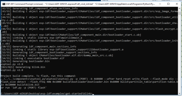 Build an ESP32 example on Windows - PCB Artists