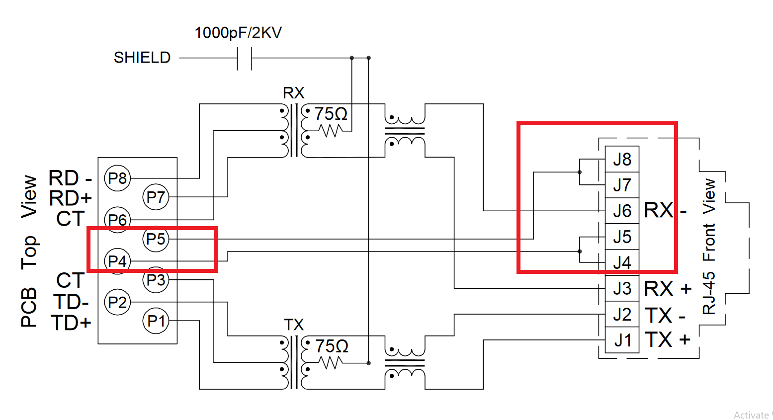 ESP32 Passive PoE (Power over Ethernet) design with basic schematic ...