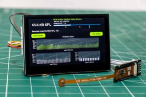 ESP32 Industrial Noise Monitor with Touch Screen - PCB Artists